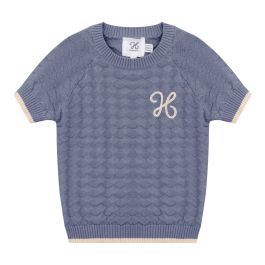 Hopscotch Boys Pullover Blue Grey