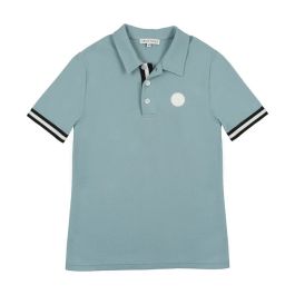 3 Buttons Stripe Polo - soft blue Polo