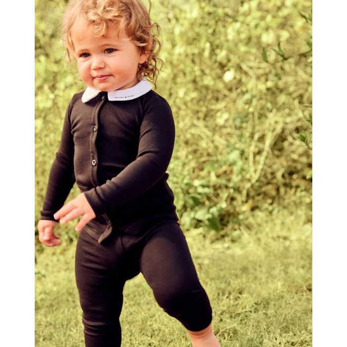 Little Parni Collar Cardigan Set